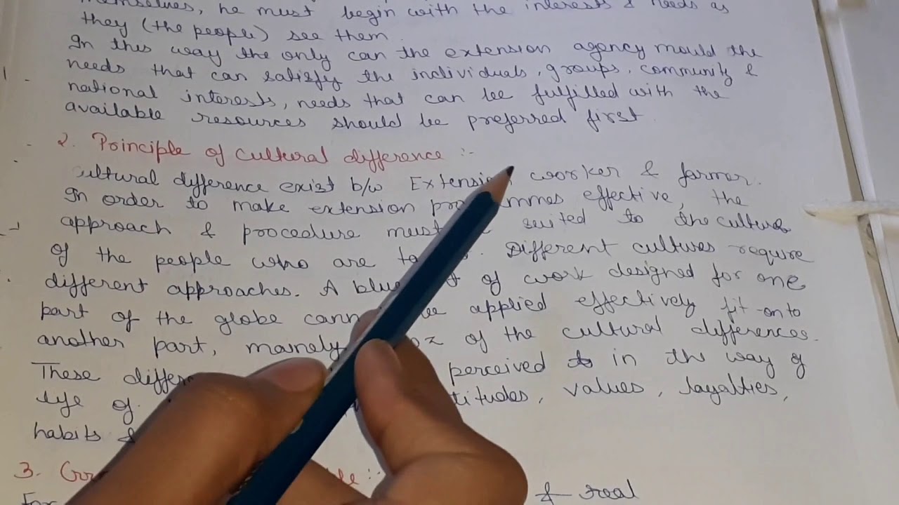 Extension education lecture 2 (objective and principles)