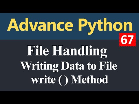 Learn Writing Data to File using write Method in Python Hindi - Mind Luster