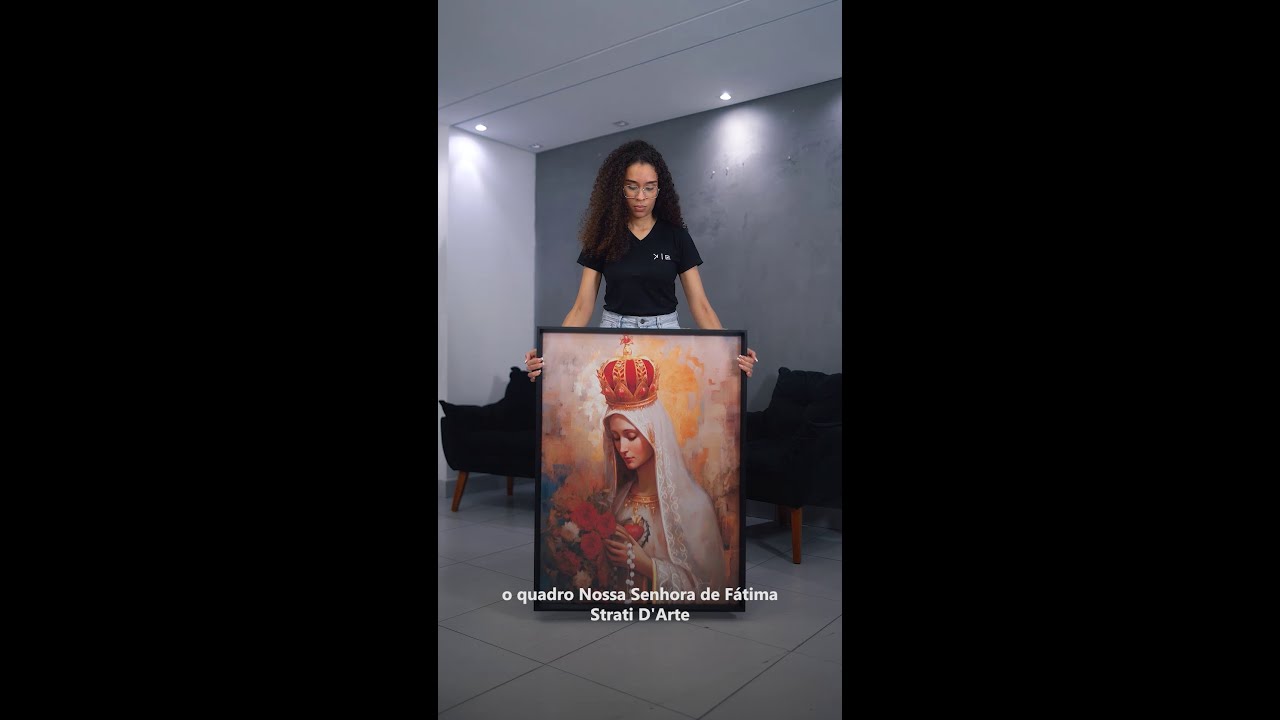 Quadro Nossa Senhora de Fátima Strati D'Arte