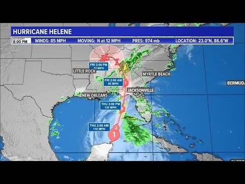 Tracking Helene: Updated track, cone, spaghetti models and more for Hurricane Helene