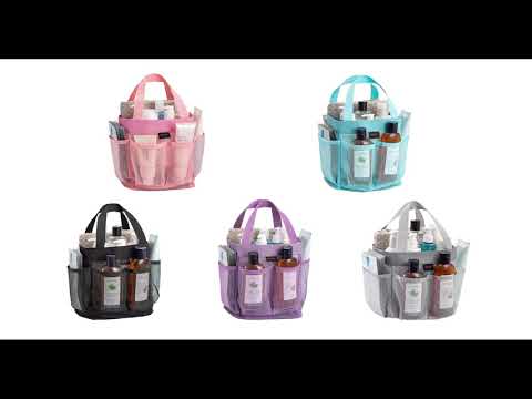 Siaomo Natural Mesh Shower Caddy Portable Tote Bag for College Dorm Essentials