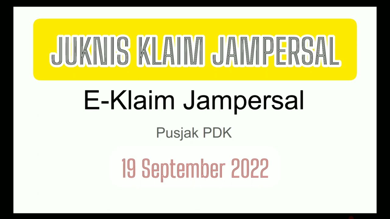 Tata Cara Pengajuan Klaim Jampersal Pada Aplikasi E-Klaim || Juknis E-Klaim