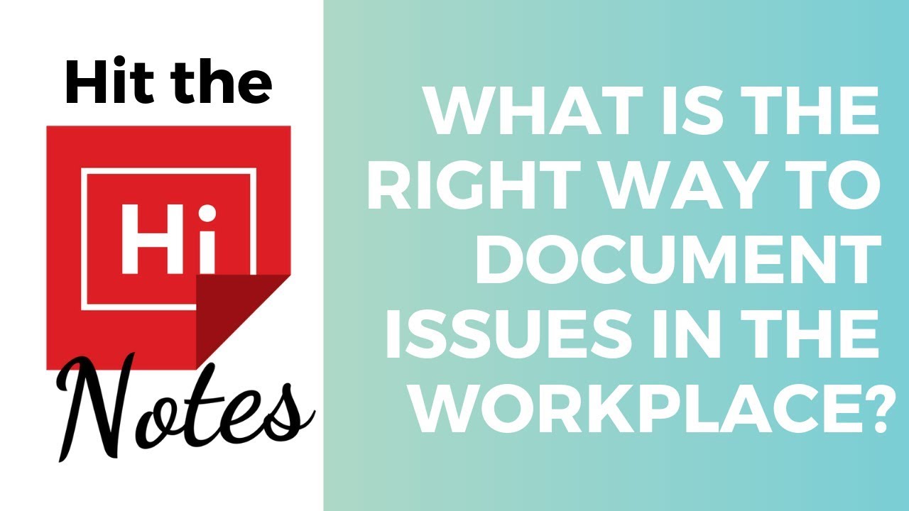 Documenting Personnel Issues