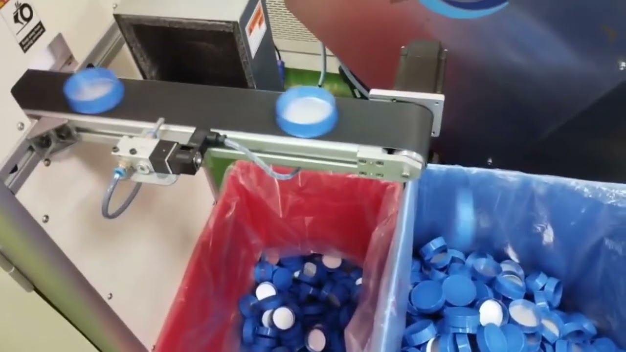 Modular & Compact Automation for Plastic Cap & Wad Inspection and Segregation