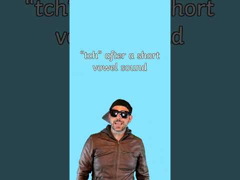 Spelling rule for CH and TCH #spelling #spelling rules #phonicsong