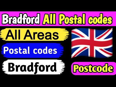 Bradford uk postal code list of all areas #Bradford