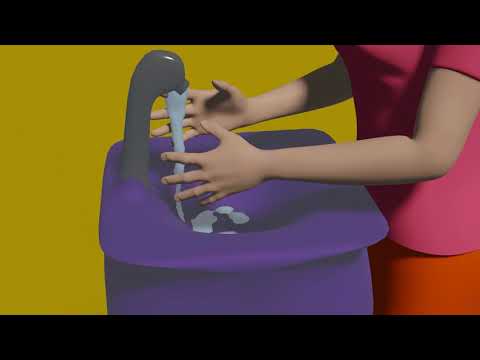 Wash your hands animation