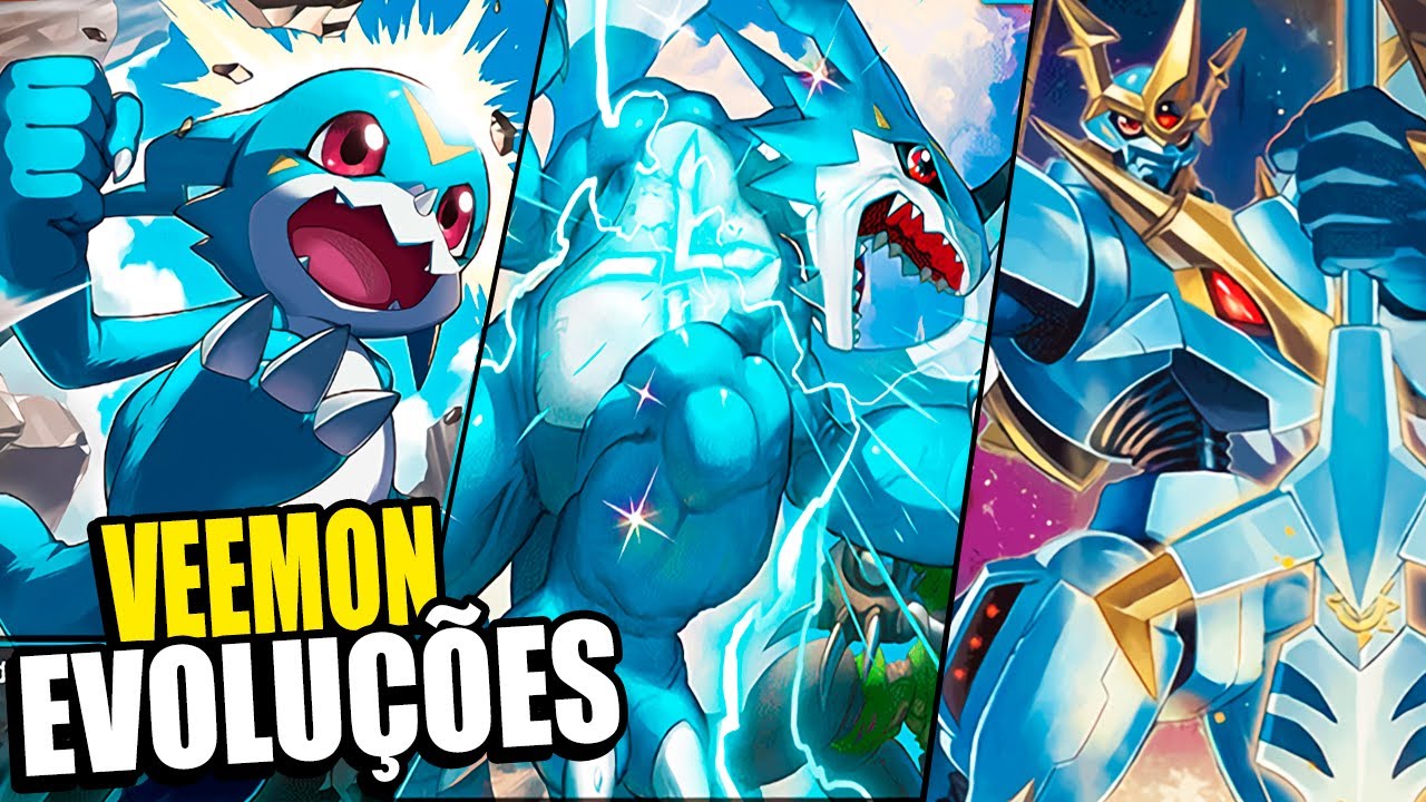 TODAS AS DIGIEVOLUÇÕES DE VEEMON