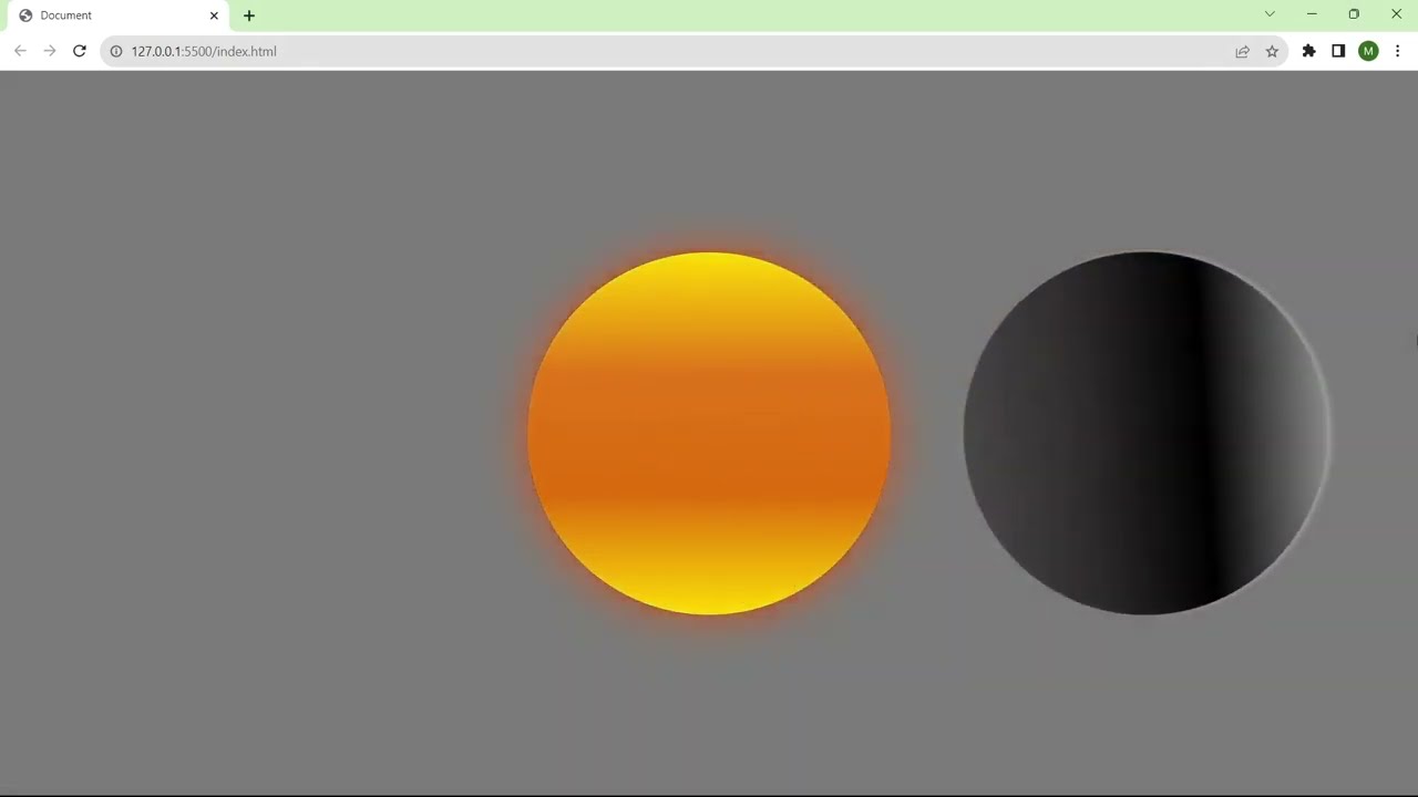 Lunar Eclipse | Eclipse Moon & Sun | HTML CSS | Beginner Projects | LearningByU