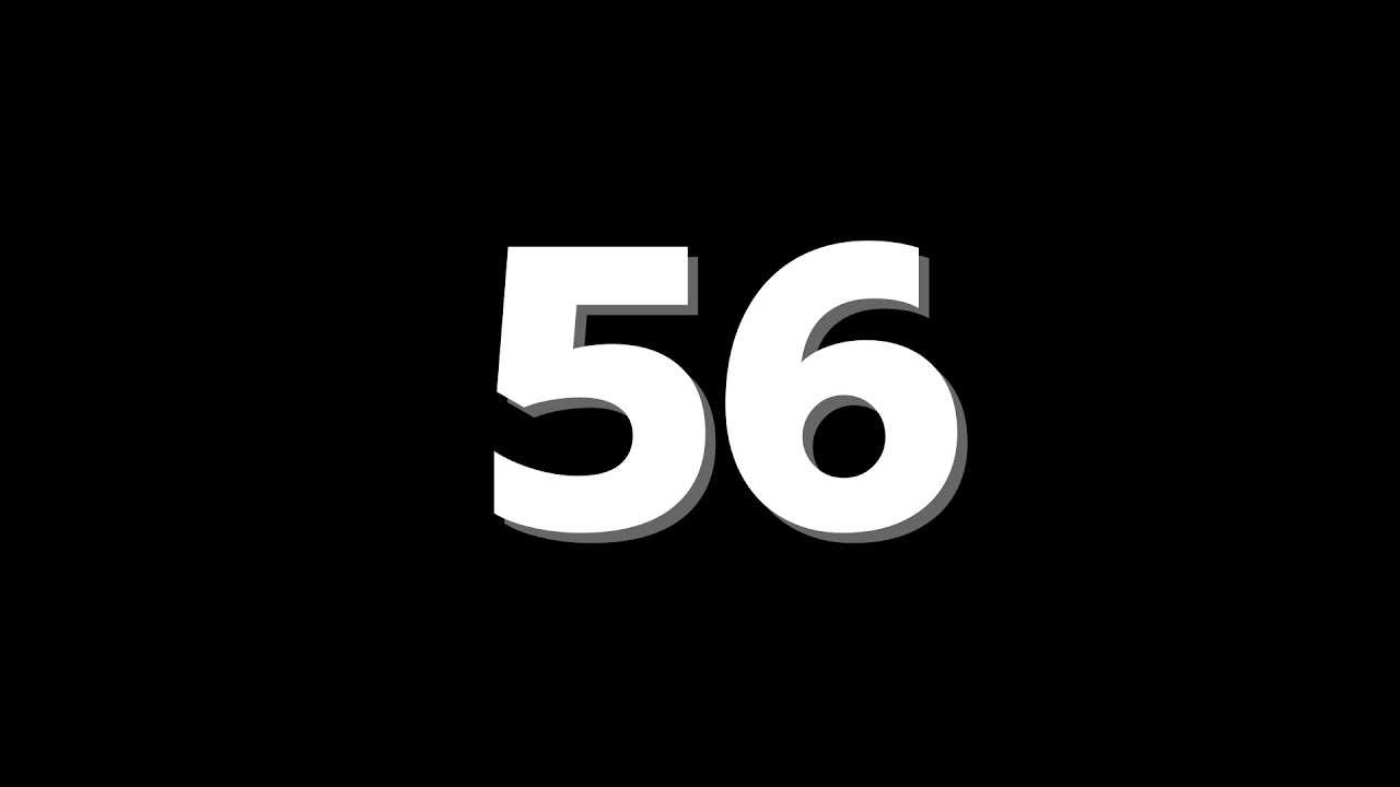 56 Second Countdown Timer With Sound Effect