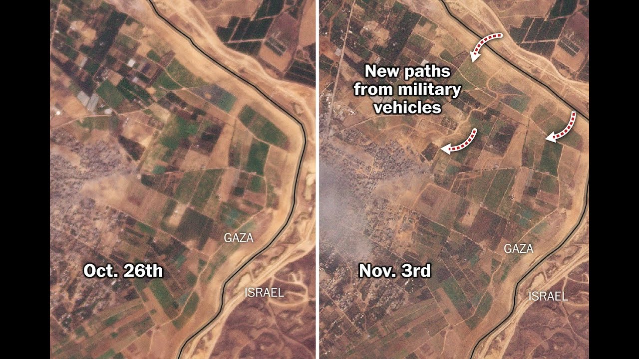 Satellite imagery shows latest Israeli advances into Gaza
