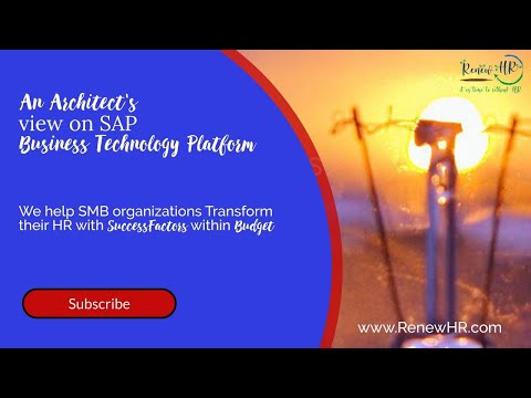 An Architects view on SAP Business Technology Platform
