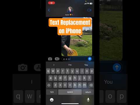 Text Replacement on iPhone SHORTCUT