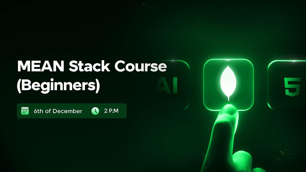 MEAN Stack Tutorial for Beginners | Full Course Live
