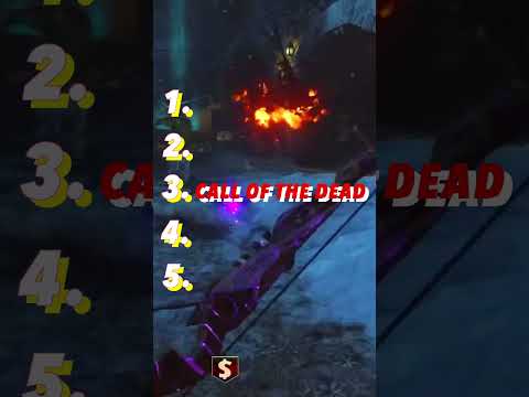 Ranking 5 COD Zombie Maps Without Knowing the Next One 3 #Shorts