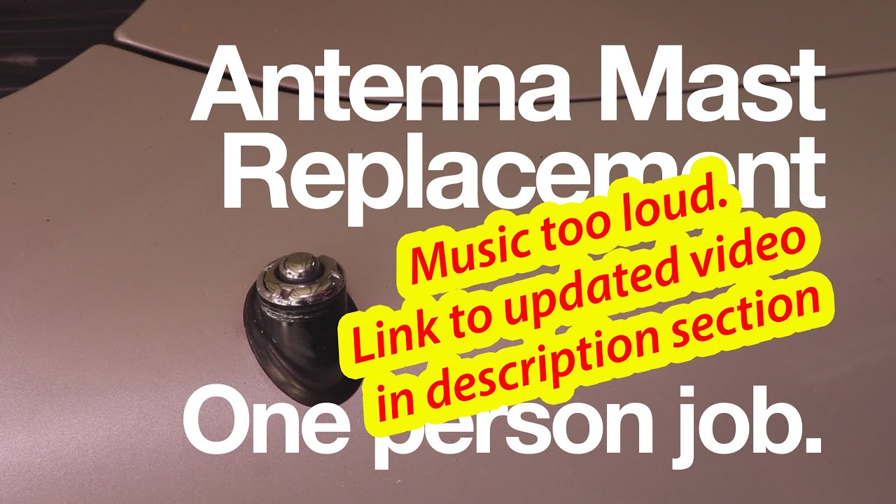 Antenna Mast Replacement 1998 4Runner (Poor audio)