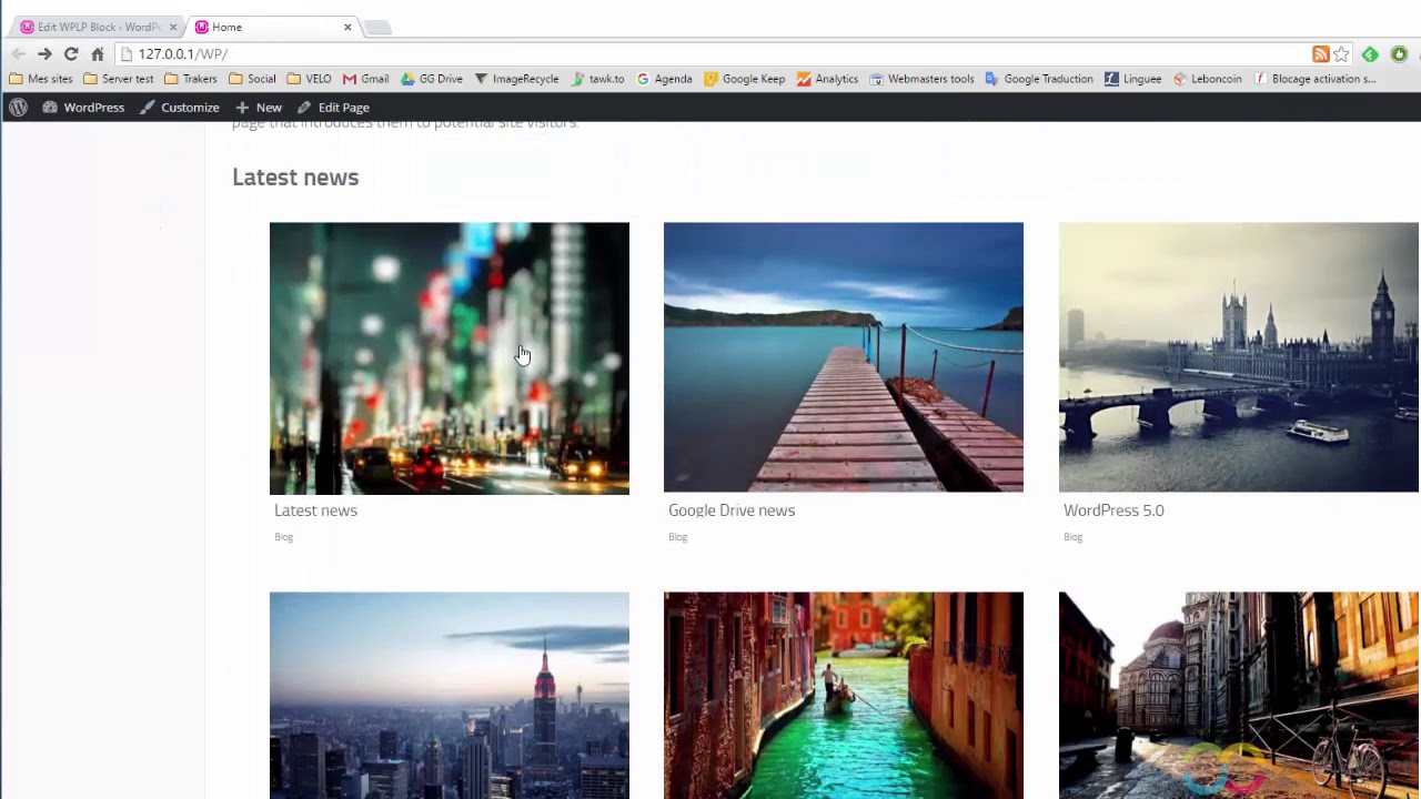WP Latest posts - WordPress