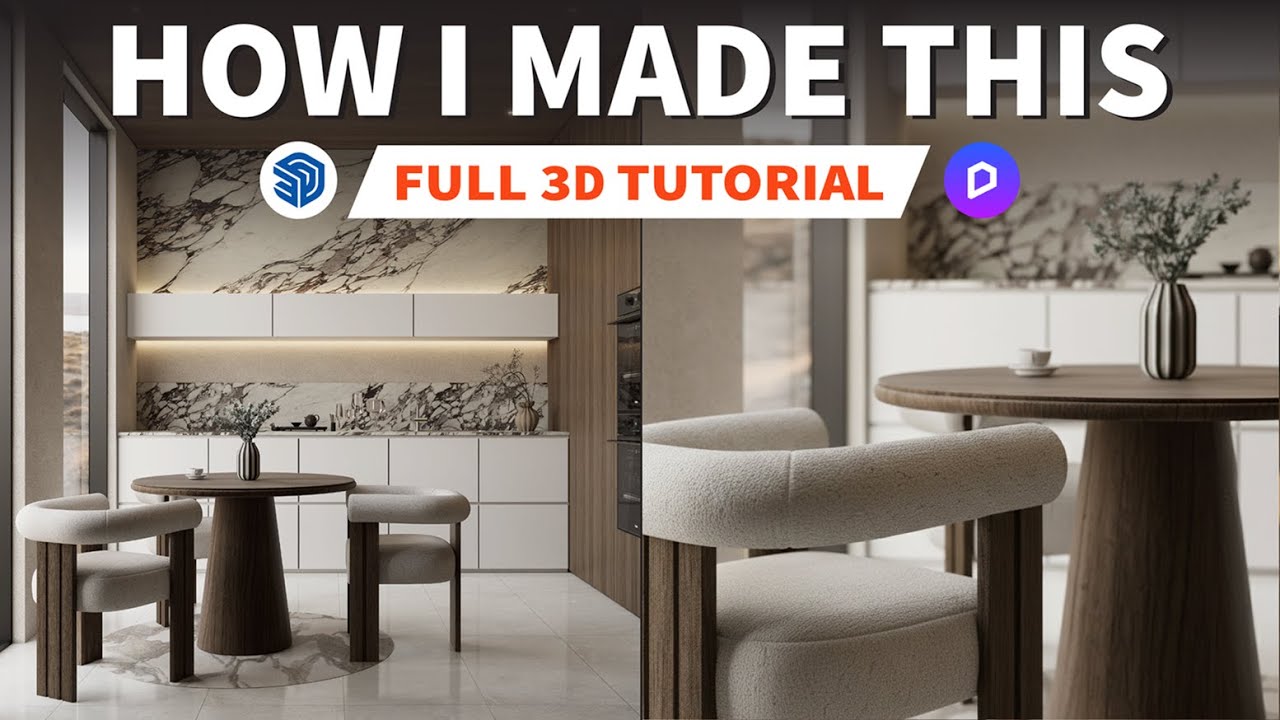 SketchUp to D5 Render Complete Interior Workflow (Beginner to Advanced)