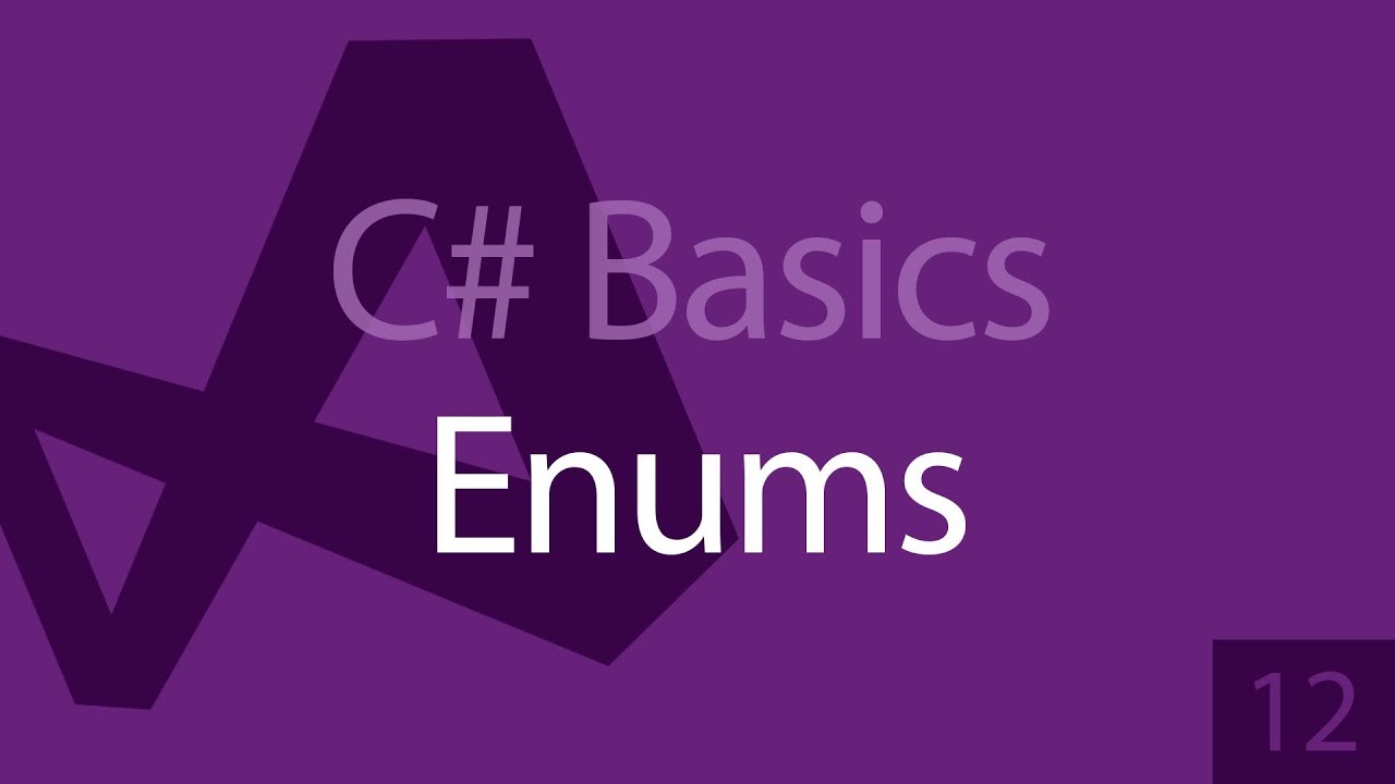 C# Programming Tutorials: Beginners 12 Enums, What are they?