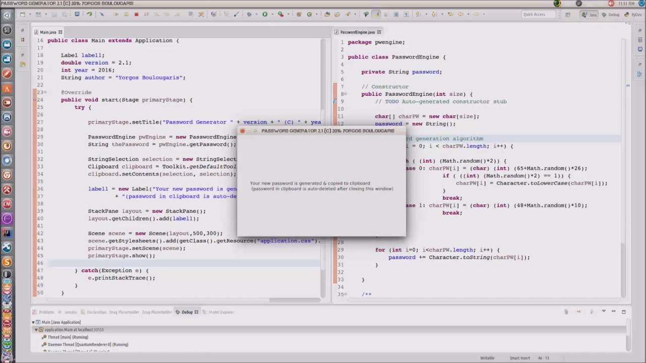 Updated Java Password Generator (algorithm and JavaFX GUI)