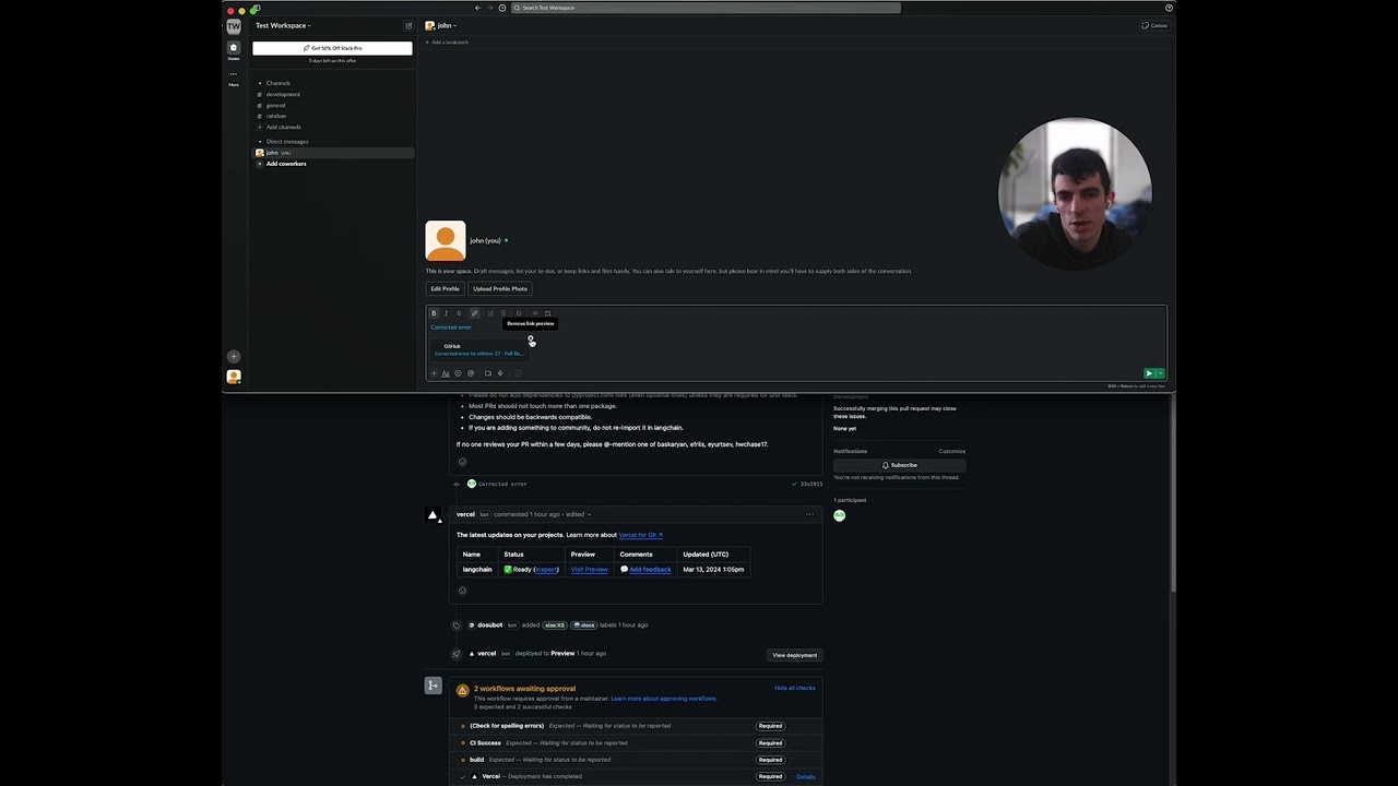 Github Title PR Formatter - Chrome Extension - Example Demo