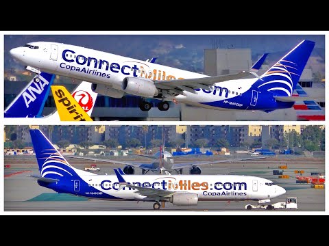 COPA AIRLINES BOEING 737 (CONNECTMILES.COM LIVERY) DEPARTS LAX - NOVEMBER 2019 [4K 🎧 ATC INCLUDED]