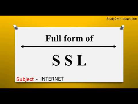 SSL ka full form | Full form of in English | Subject - INTERNET