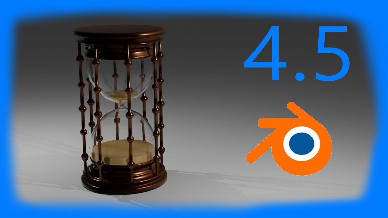 (S:1)(#136) Blender Tutorial: How to make an Hourglass. Cycles.