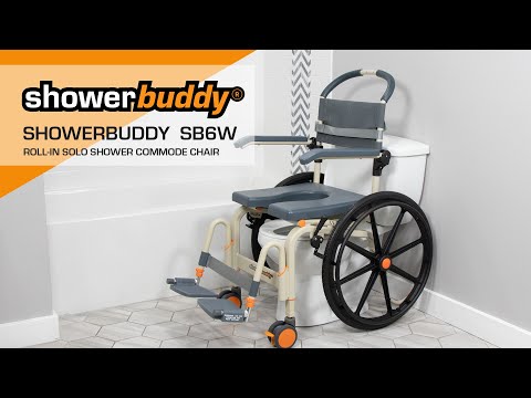 ShowerBuddy SB6w Roll-in Solo Shower Commode Chair