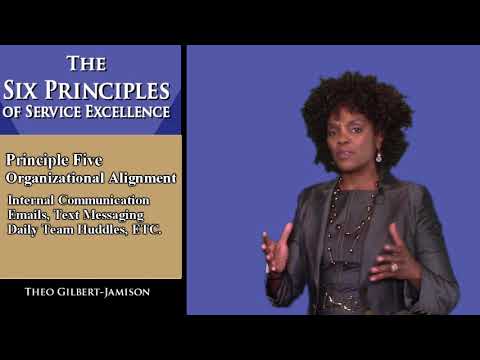 Organizational Alignment - The Six Principles of Service Excellence - Principle 5