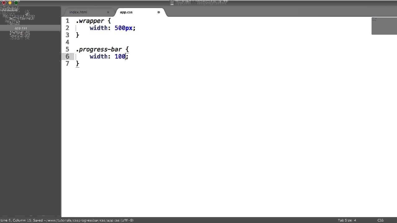 Simple Pure CSS Progress Bar