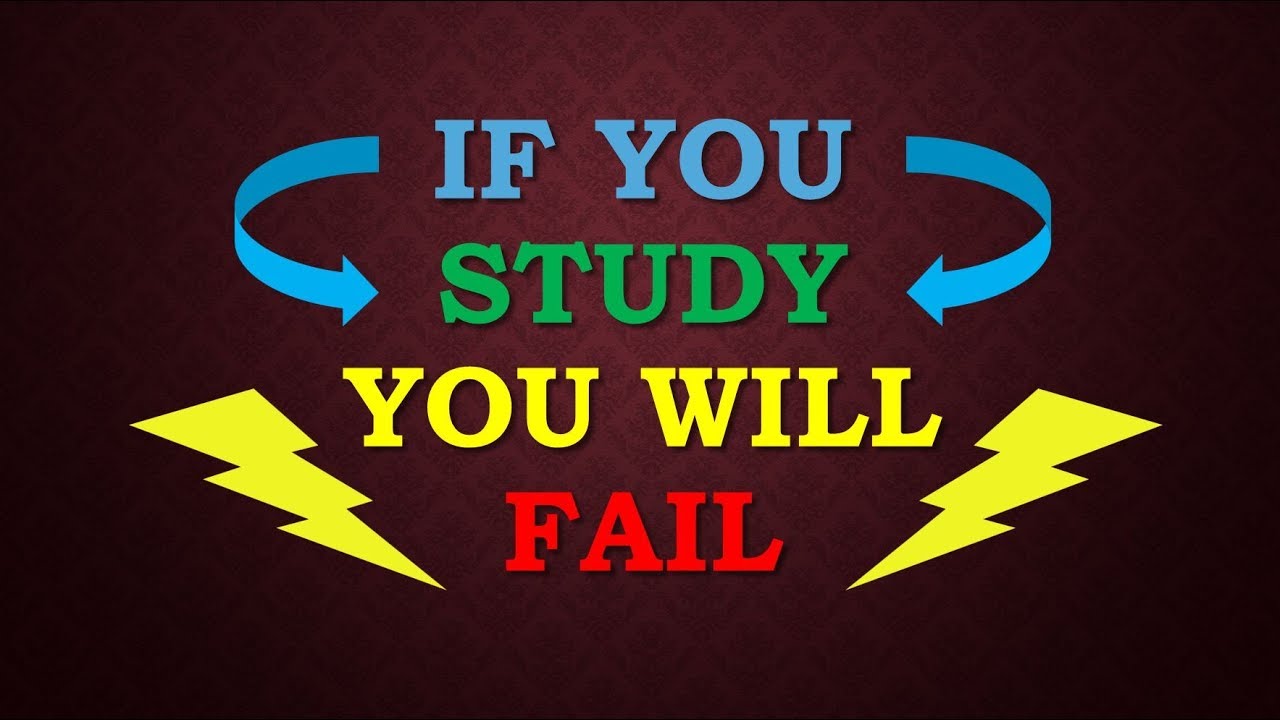 Study = Fail . A funny math equation
