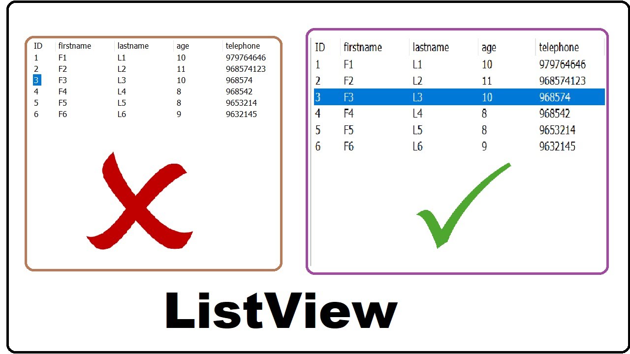 VB.NET & C# Tutorial: Full Row Select in ListView – Step by Step!