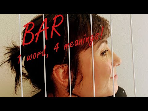 Learn many words by memorizing just one! BAR: 1 word, 4 meanings! #shorts