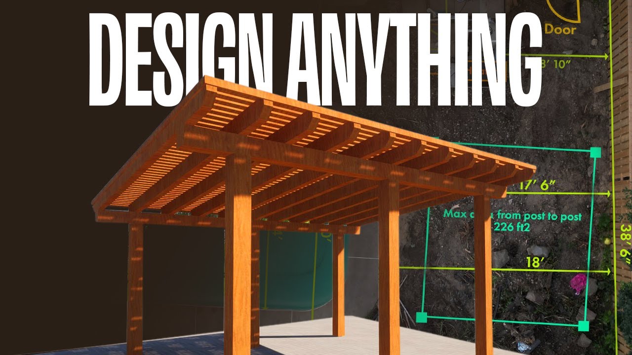How to Design a Gazebo & Backyard in 3D (SketchUp)
