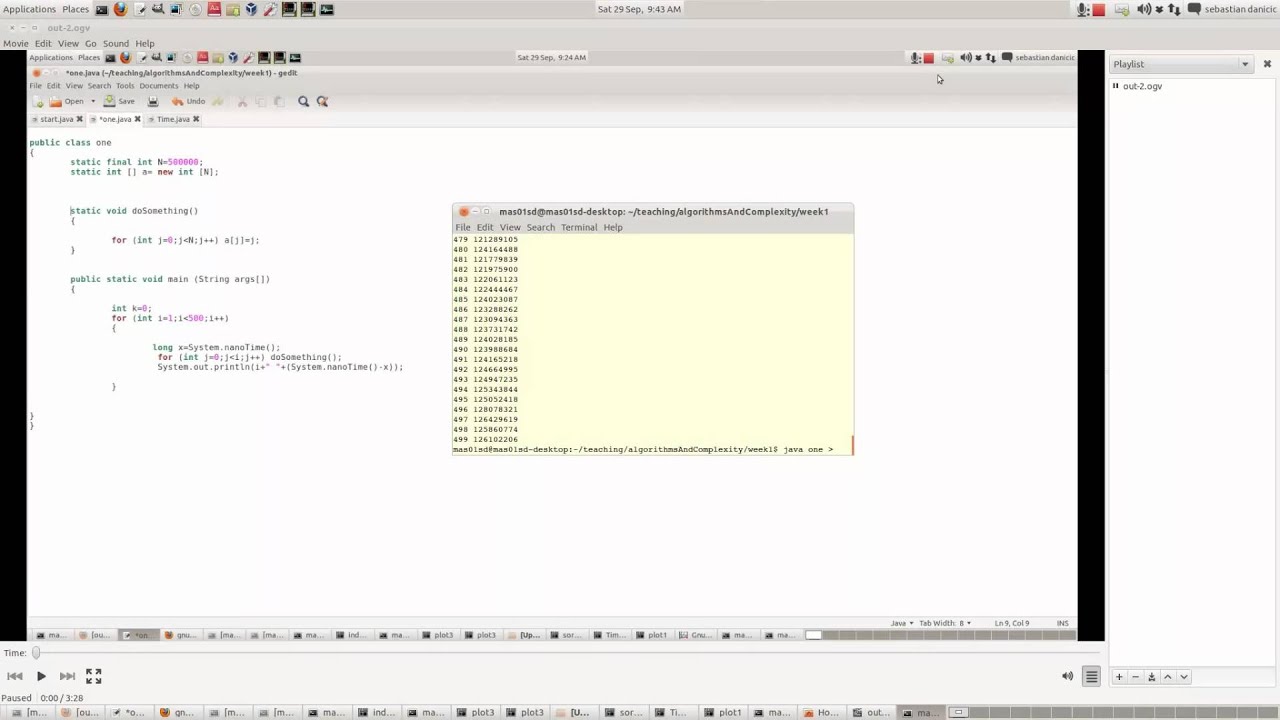 Timing your java programs (3)
