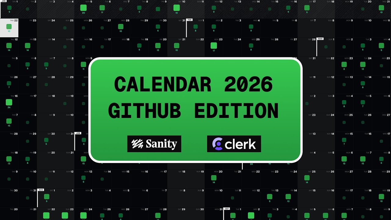 I Built a Full-Year Developer Calendar with v0 + Sanity MCP