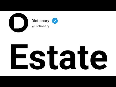 Estate Meaning In English