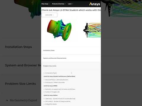 #Shorts Learn ANSYS for Free!