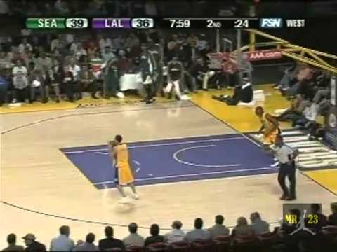 Jeff Green monster dunk vs. Lakers 2007