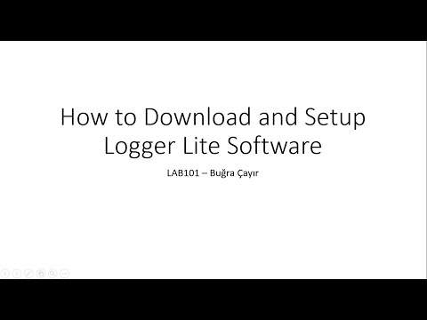 Class 3 | How to Download and Setup Logger Lite Software | Buğra Çayır