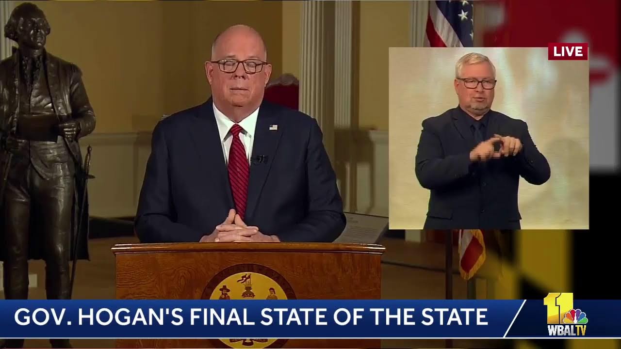 LIVE: Gov. Larry Hogan delivers his final State of the State address - wbaltv.com/politics