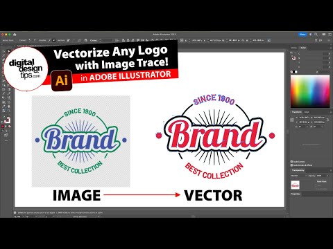 How to Convert a Logo to Vector in Illustrator with Image Trace
