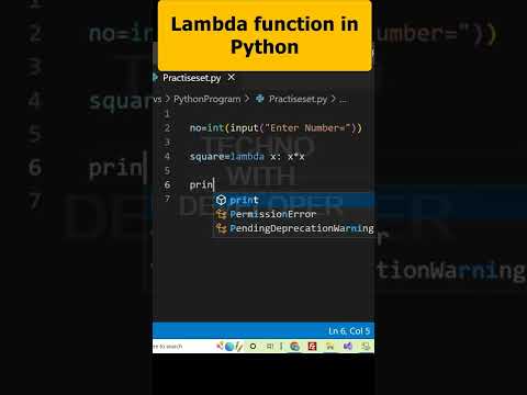 Anonymous/Lambda Functions In Python Part 24 | #pythonprogram #pythonprogramming