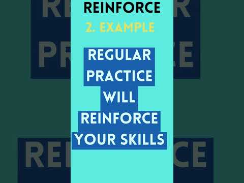 REINFORCE MEANING / ENGLISH ADVANCED VOCABULARY