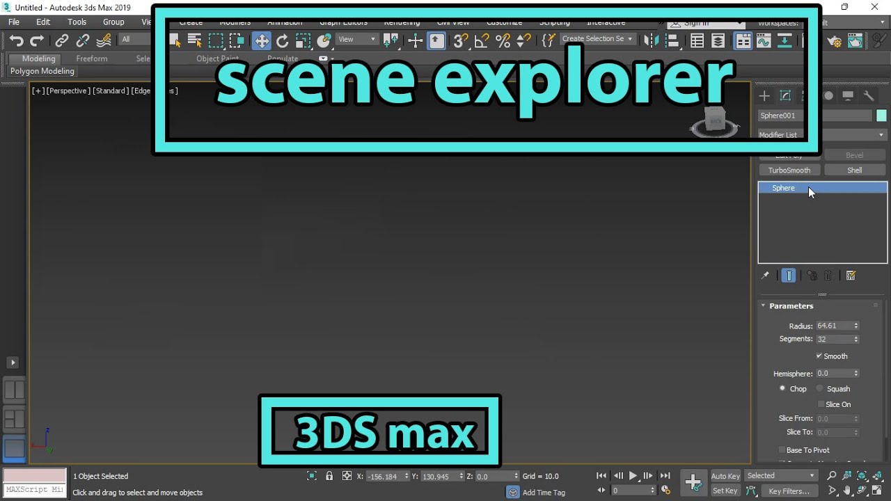 scene explorer  | 3ds max tutorial | study Edutech | Hindi Tutorial