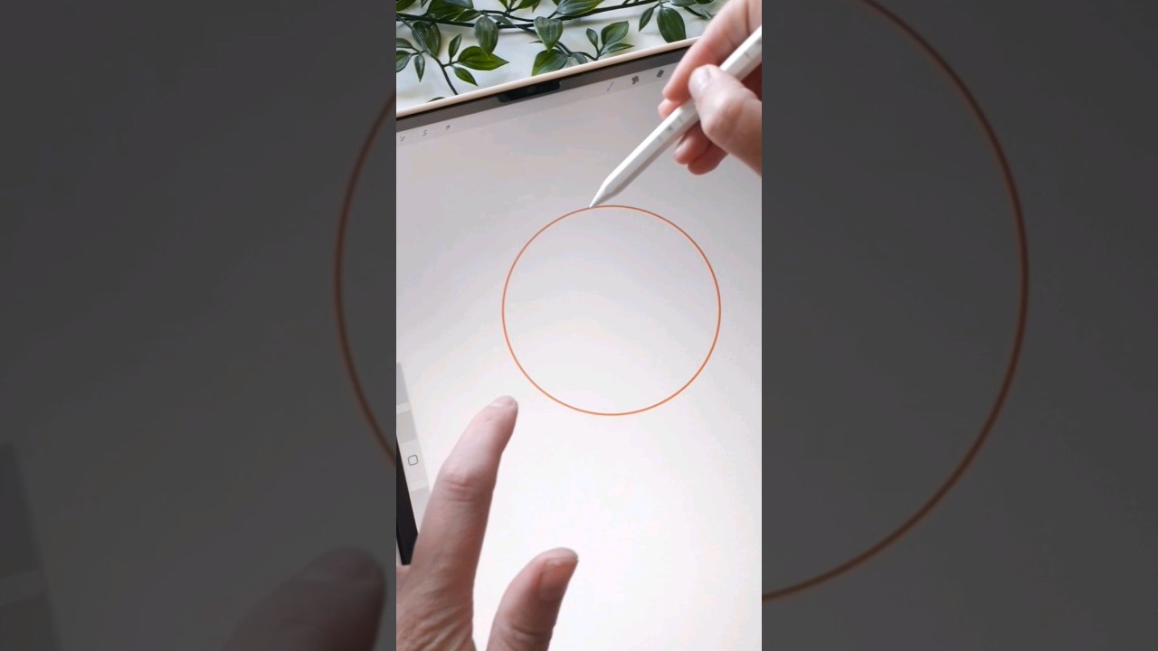 How to draw the PERFECT CIRCLE on Procreate #tipsandtricks #digitalart #procreate #procreatetips
