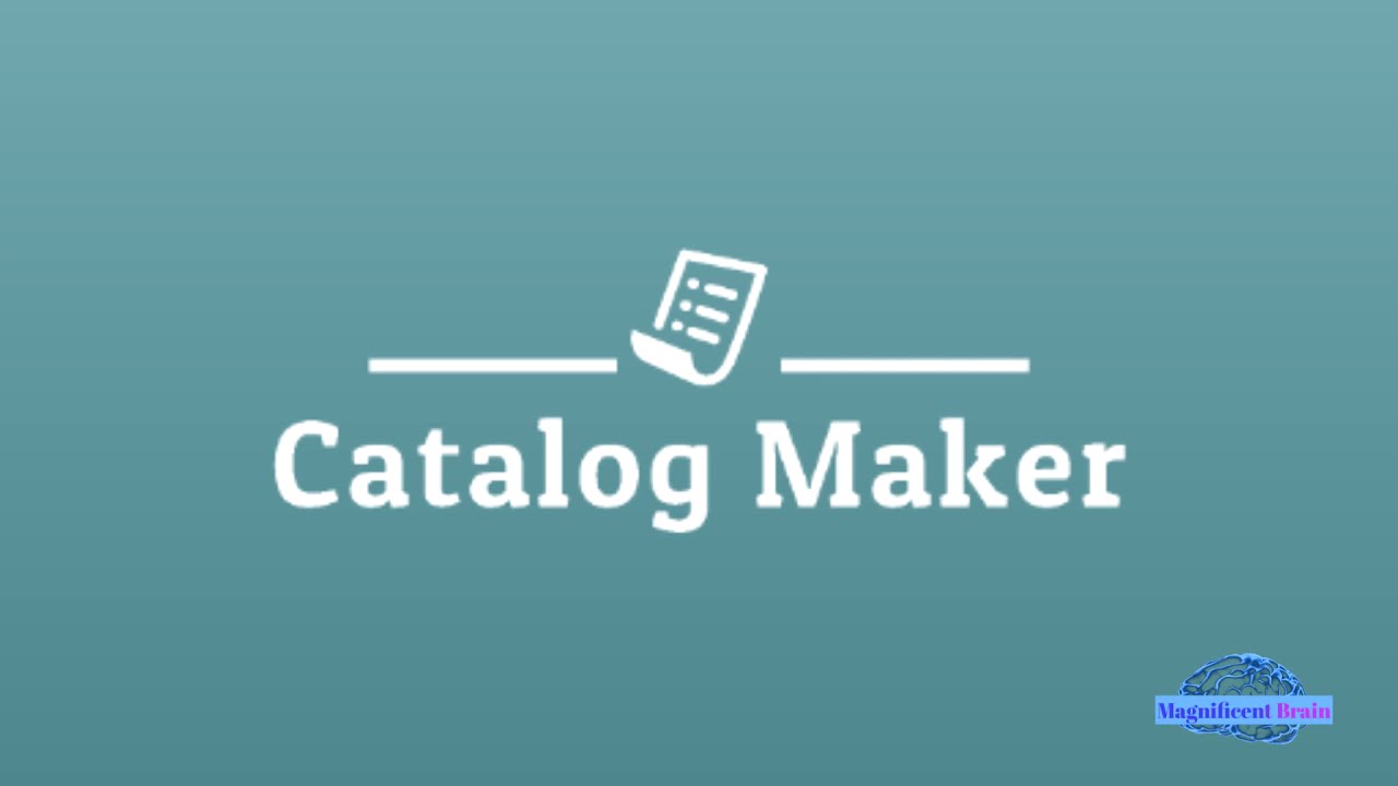 Catalog Maker - Smart Catalog Designer App