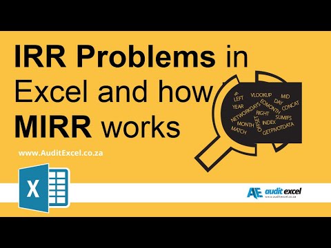 Problem with IRR and alternate MIRR in Excel