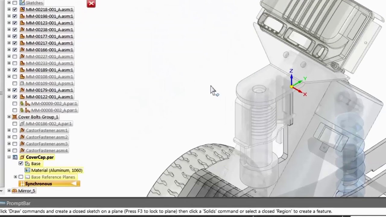 Top Down Assembly in Solid Edge- Siemens Solid Edge Tutorial